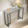 FURNOLD 100cm Marble Console Table, Metal Frame, Entryway Furniture ...