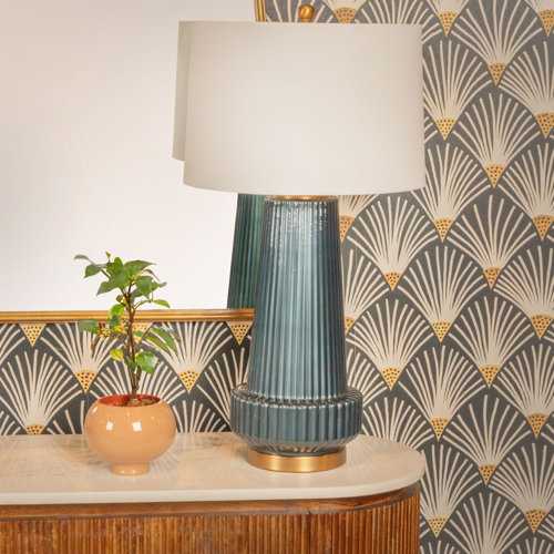 Blue Tall Table Lamps You'll Love | Wayfair