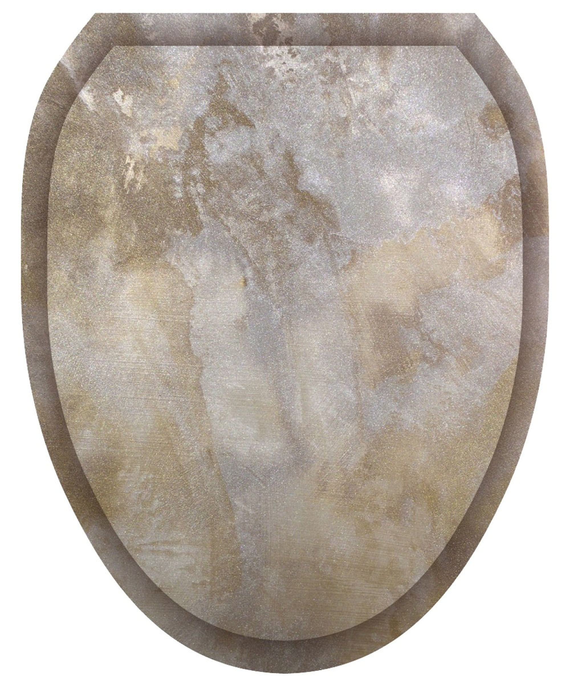 Toilet Tattoos Classic Silver Stone Toilet Seat Decal – Toilet Tattoos ...