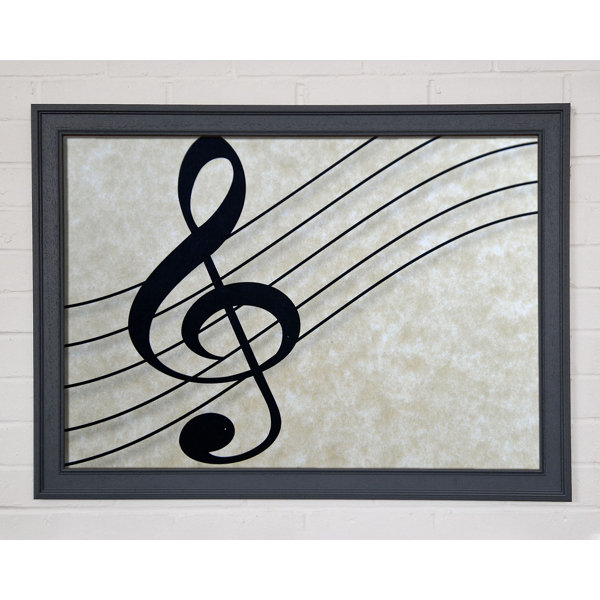 Rosalind Wheeler Treble Clef Note - Single Picture Frame Art Prints ...