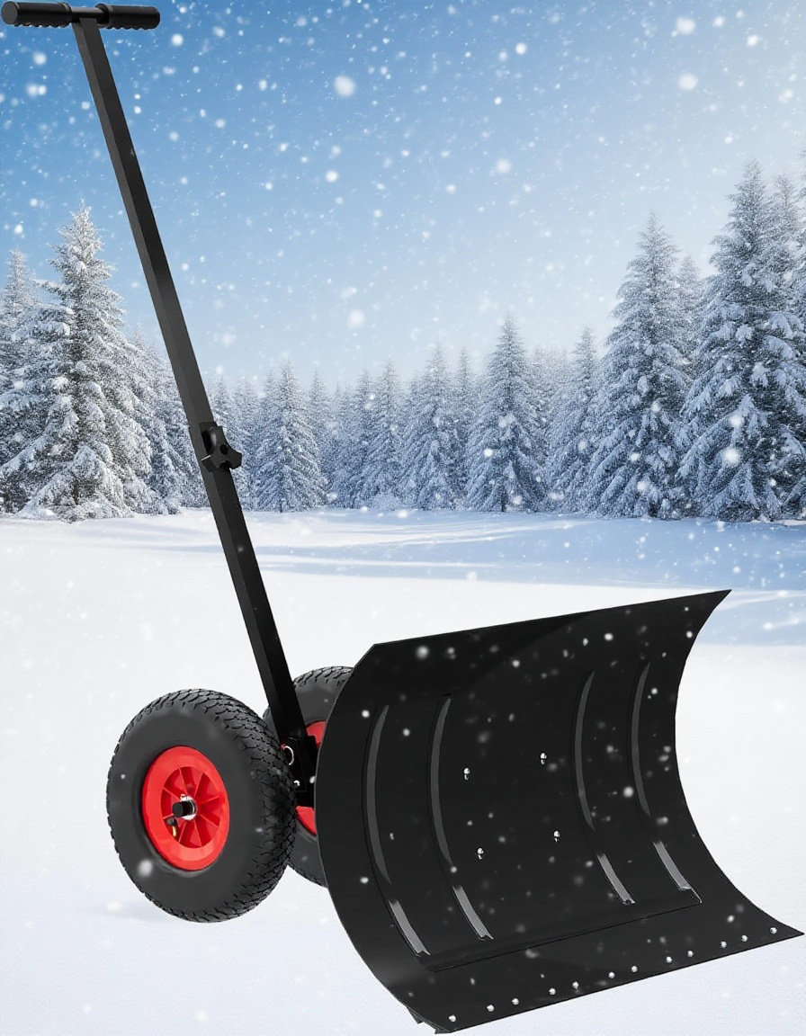 HAUSPROFI Snow Shovel with Wheels | Wayfair.ie