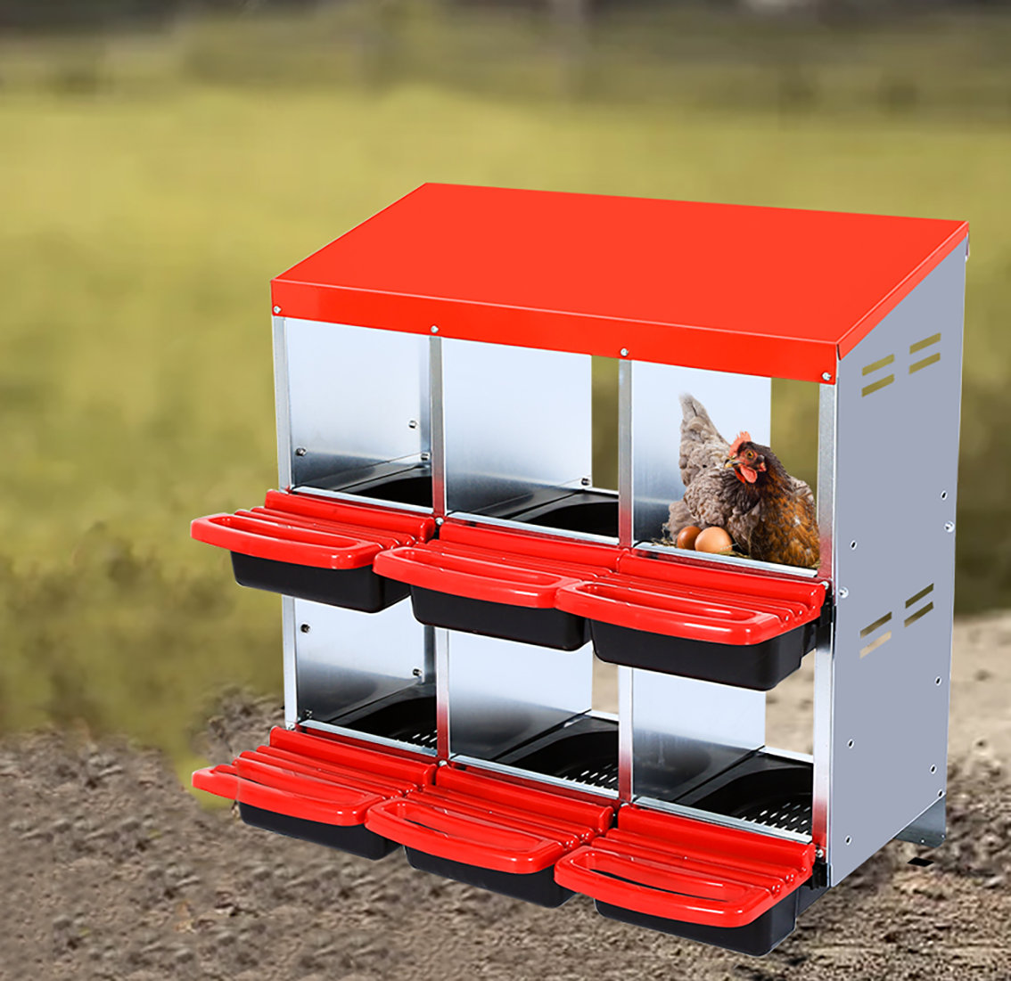 Tucker Murphy Pet™ Nesting Boxes For Chickens,plastic Tray Egg Laying ...