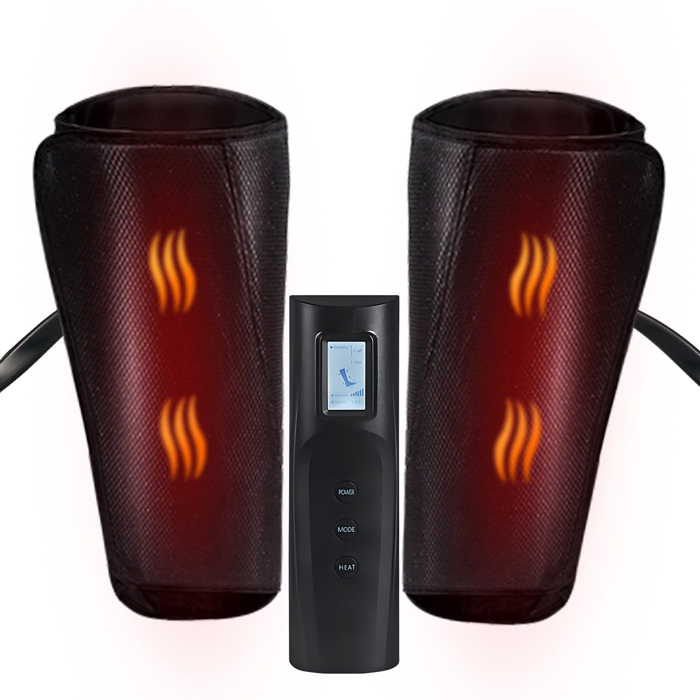 BAOKALER 18W Electric Air Compression Calf Massager with Heating, Three ...