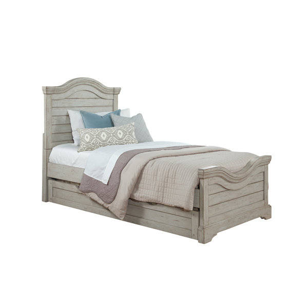 Ophelia & Co. Cusson Twin Panel Bed - with Trundle - Light Distressed ...