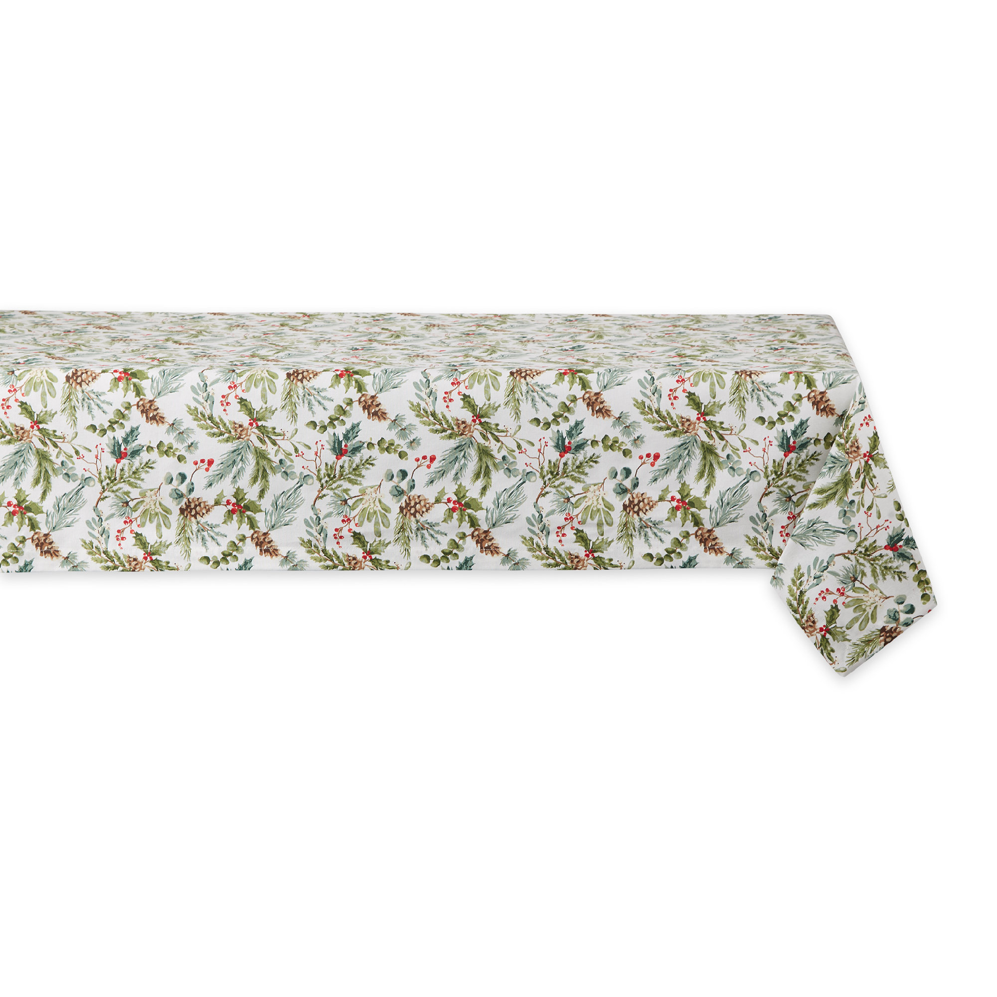 The Holiday Aisle® HERITAGE HOLIDAY SPRIGS PRINTED TABLECLOTH 60X120 ...