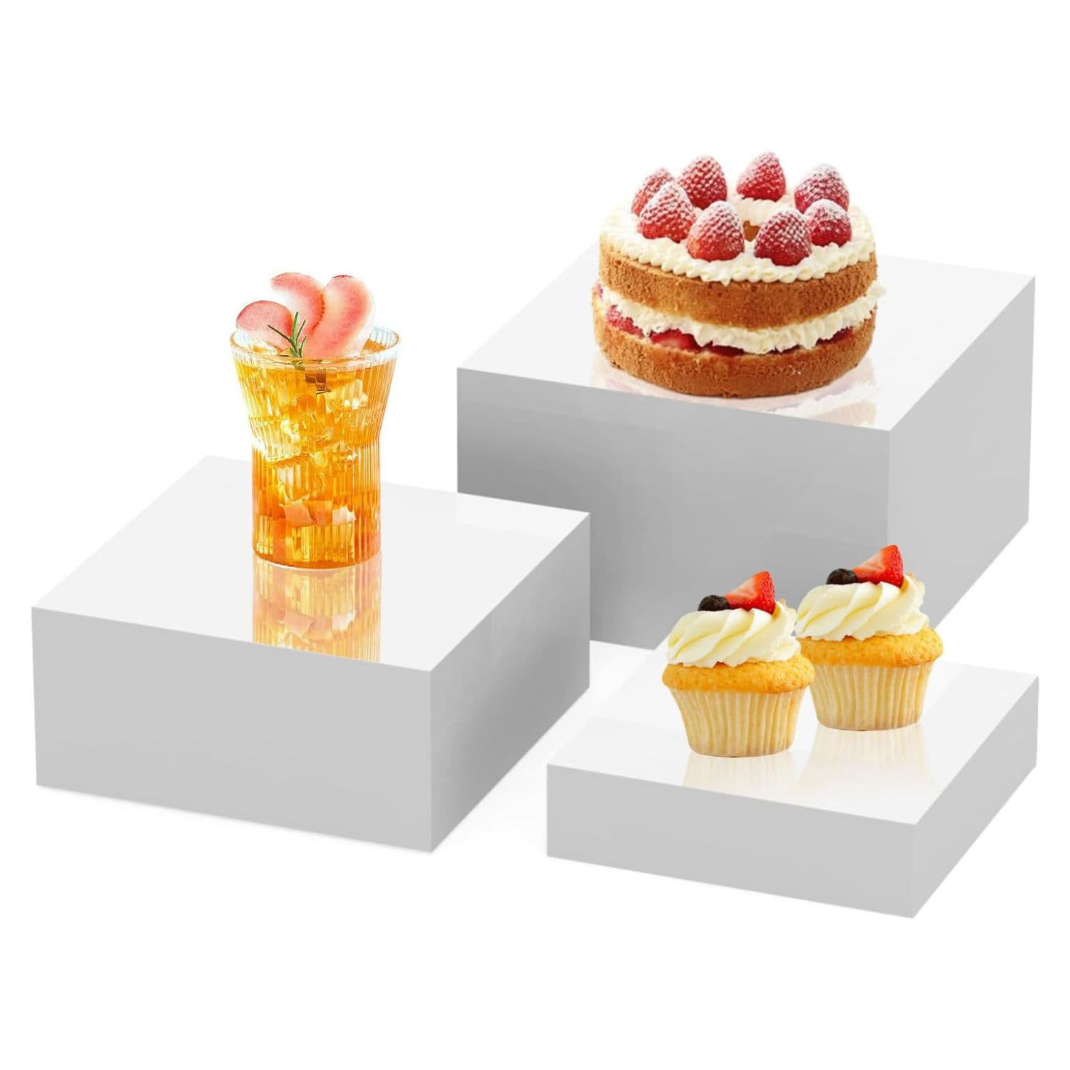 Hokku Designs Set of 3 Buffet Food Display Risers | Wayfair