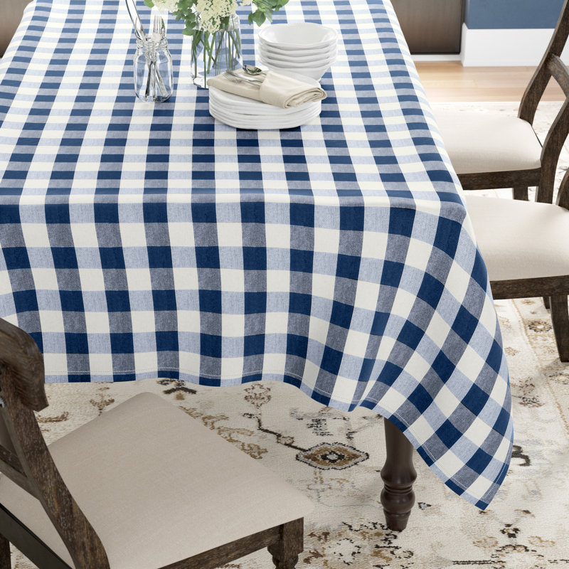 Gracie Oaks Wolsingham Gingham Cotton Tablecloth & Reviews | Wayfair