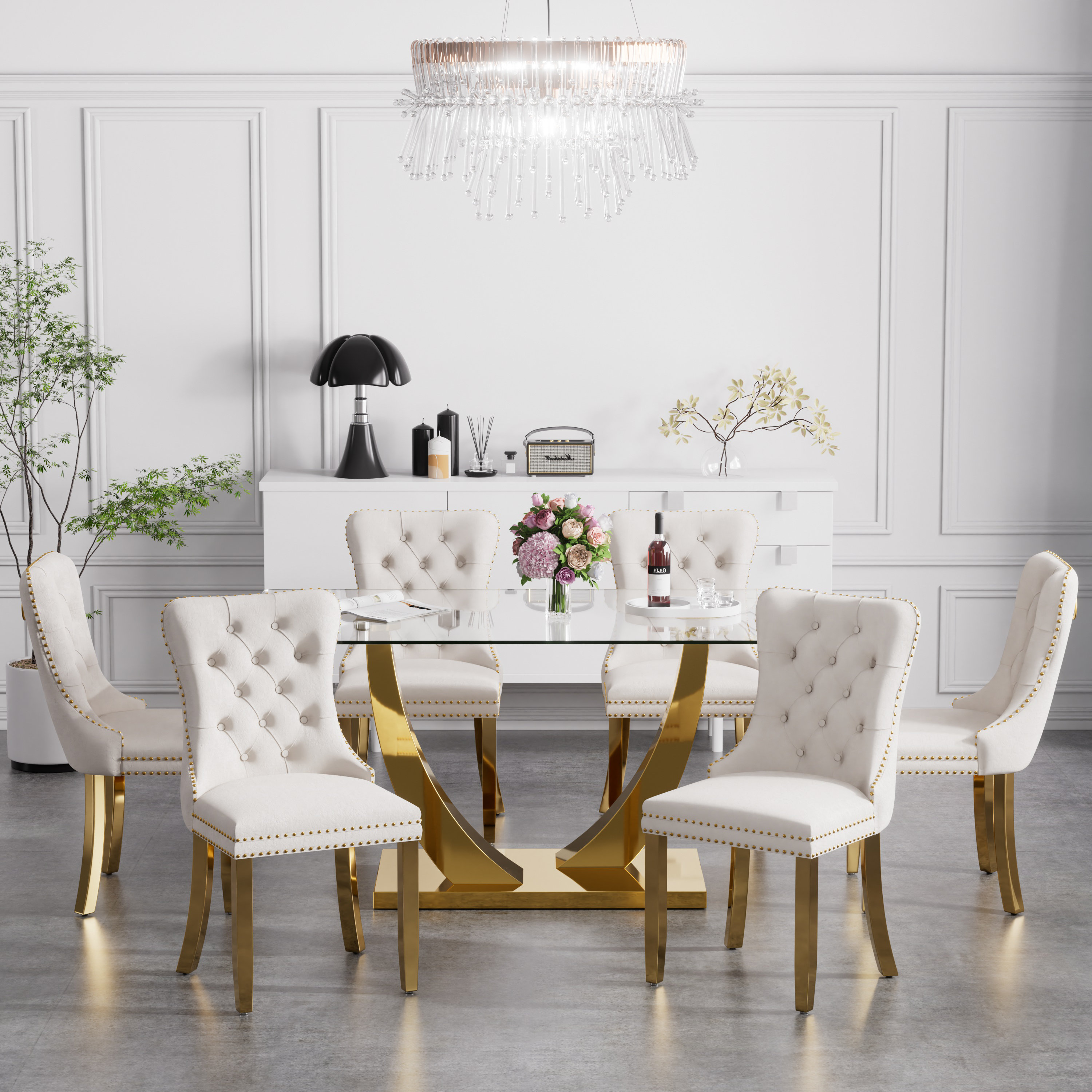 House of Hampton Kazandra Rectangular 35.4'' W Dining Set | Wayfair