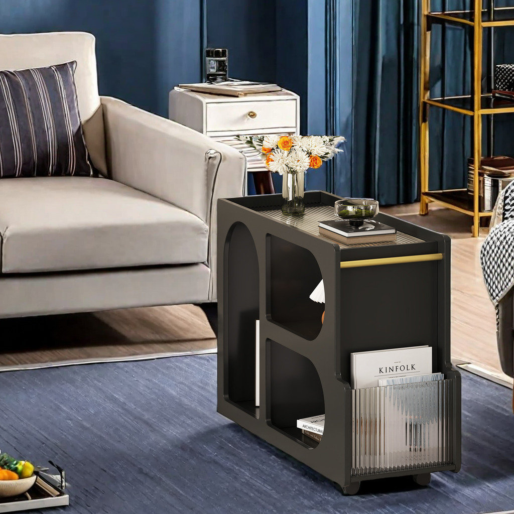 Orren Ellis Giorgios End Table Coffee Table with Lockable Wheels & Reviews - Wayfair Canada