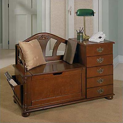Powell Heirloom Cherry Storage Bench | Wayfair