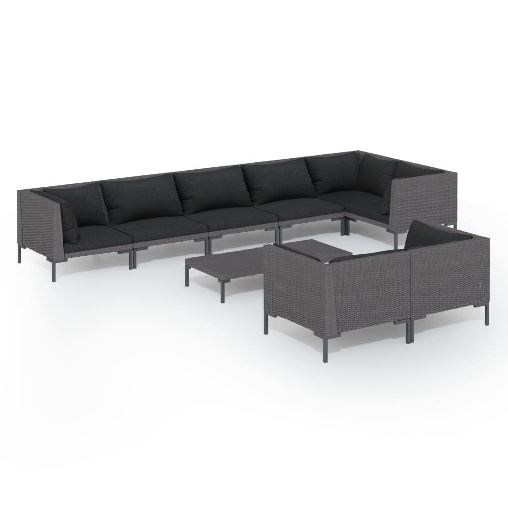 Latitude Run® 9 Piece Lounge Sectional Seating Group | Wayfair