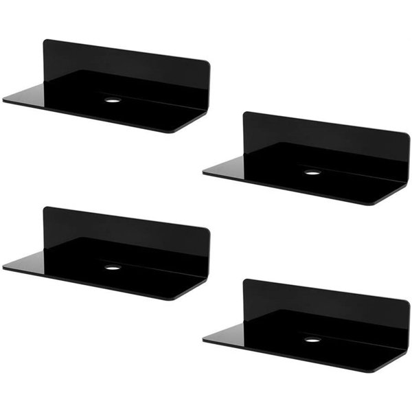 Latitude Run® 4 Piece Plastic / Acrylic Floating Shelf | Wayfair