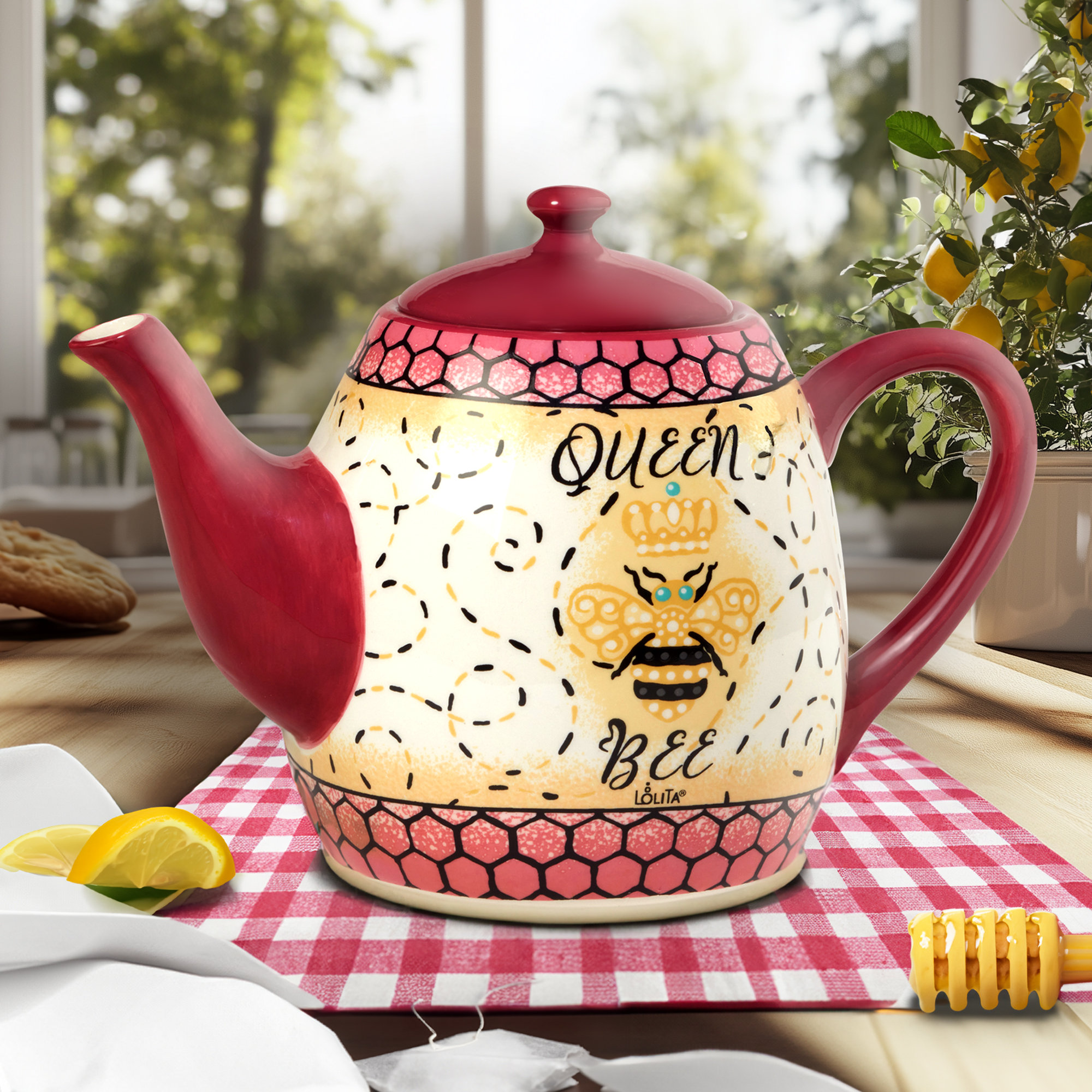 Certified International Lolita® Lady Boss Teapot | Wayfair