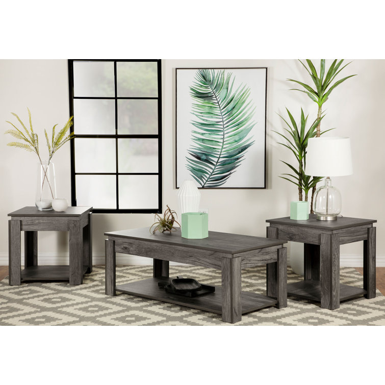 Loon Peak® Jacqual 3 - Piece Living Room Table Set & Reviews | Wayfair