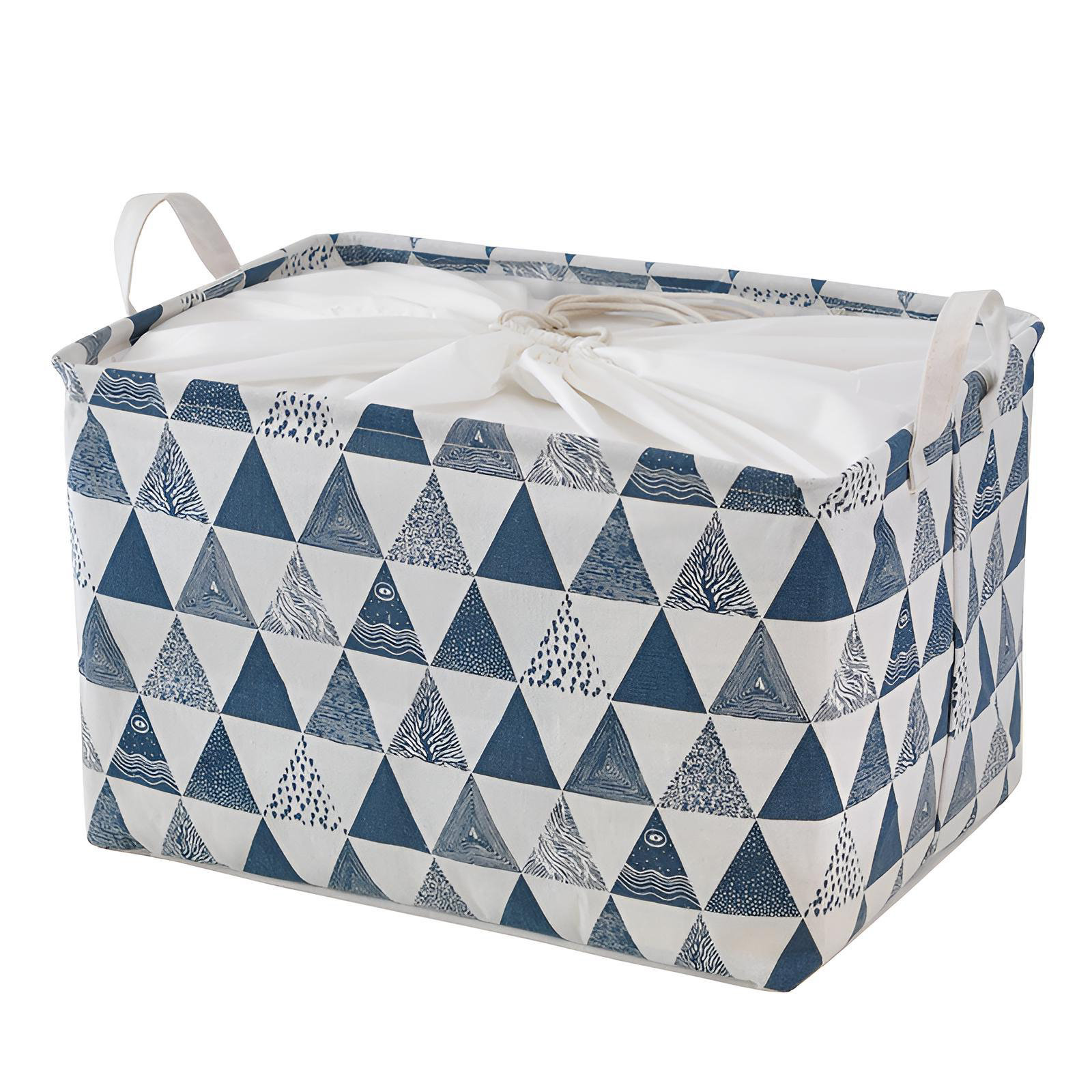 Gracie Oaks Nordic Style Drawstring Cotton Linen Storage Box ...