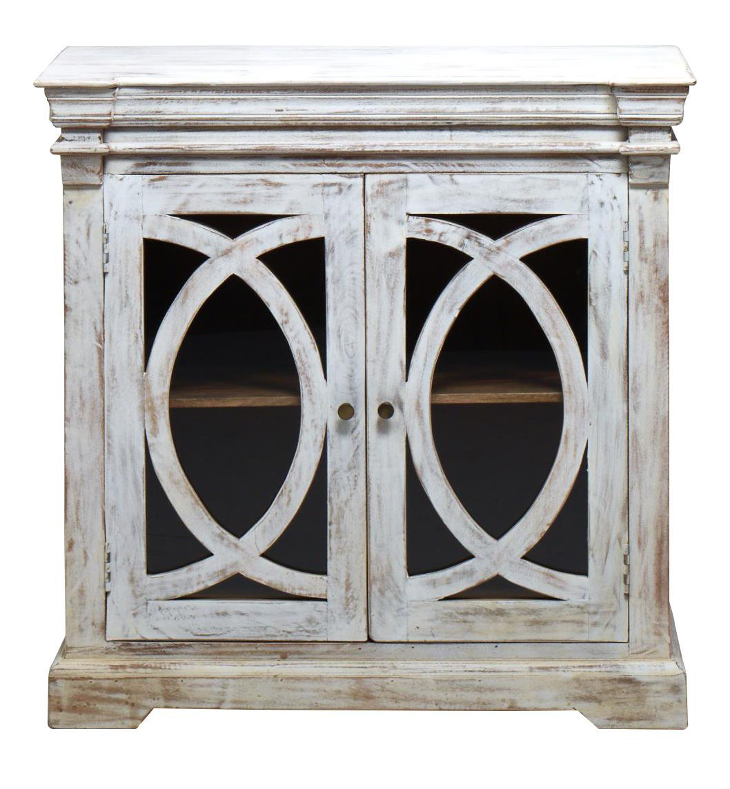 Rosalind Wheeler Anesty Solid Wood 2 - Door Accent Cabinet | Wayfair