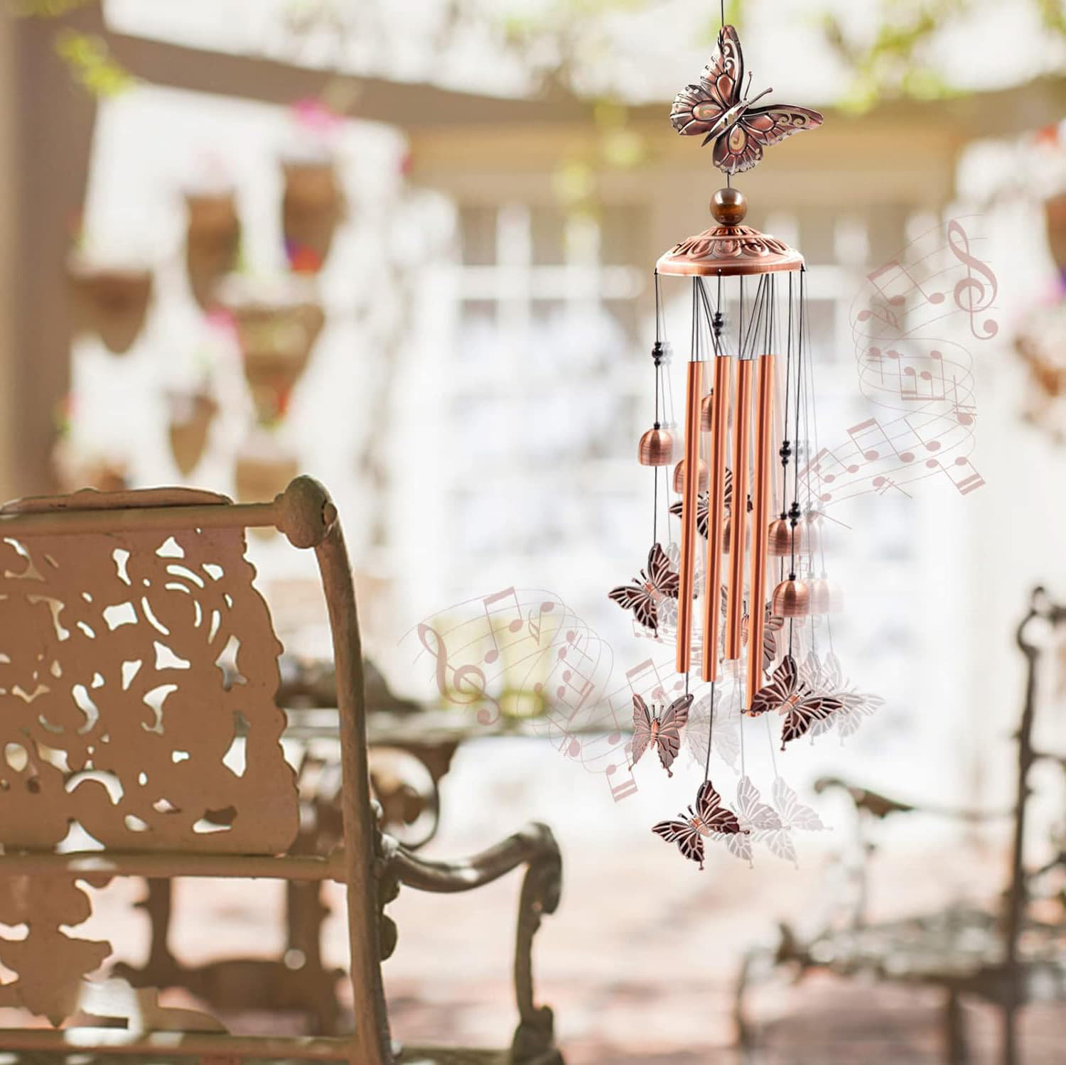 Arlmont & Co. Shelaine Wind Chime Garden Accents Accessories | Wayfair