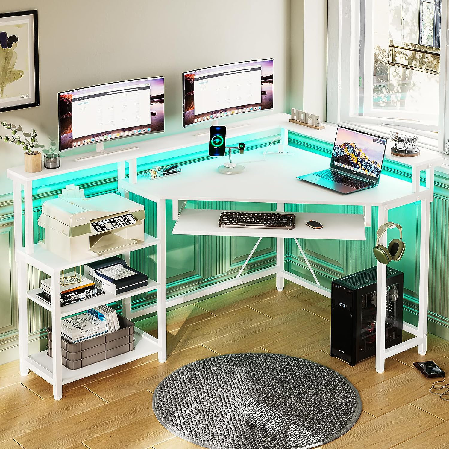 Inbox Zero Larinda 52'' W Corner Computer Desk & Reviews - Wayfair Canada