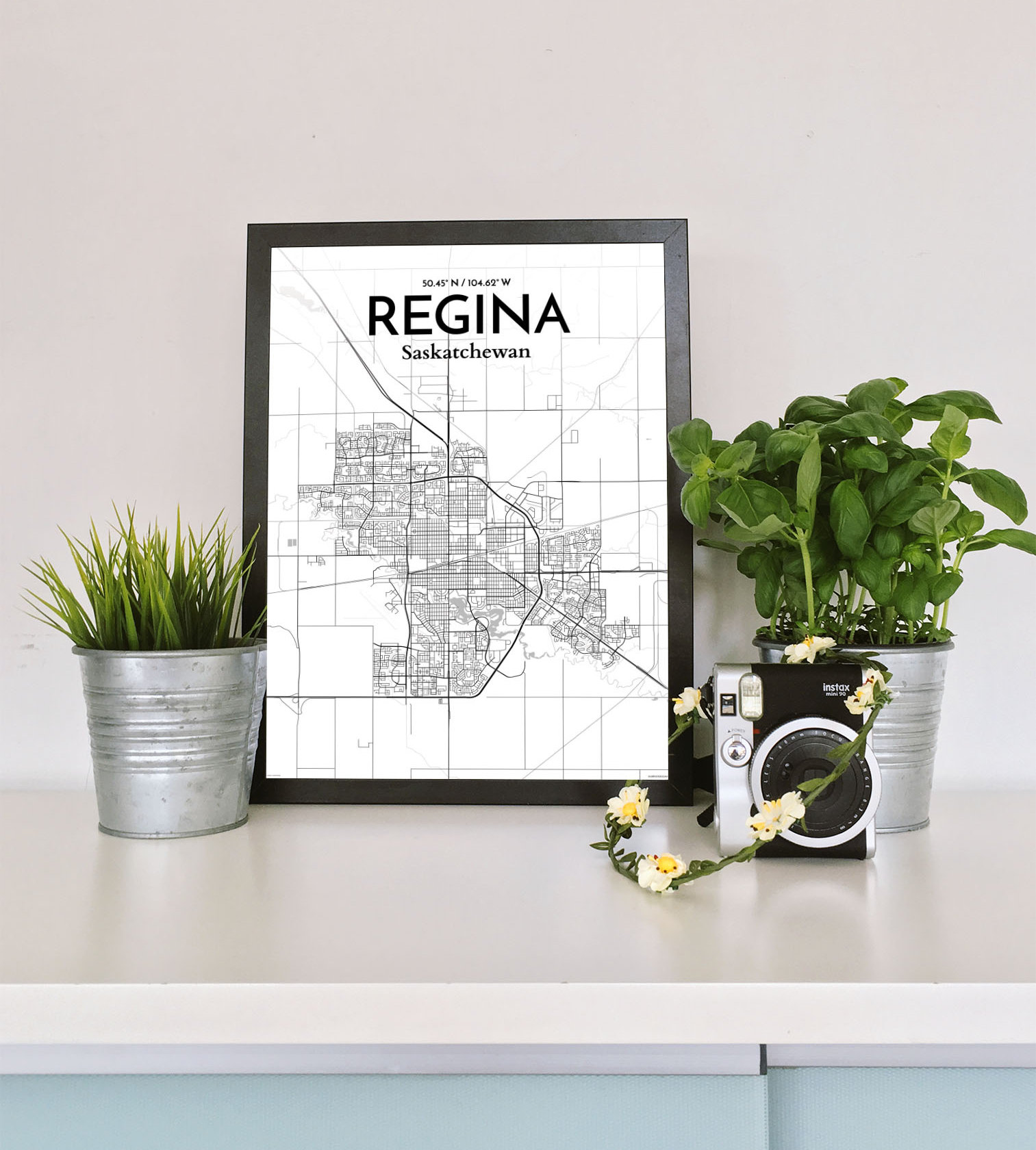 OurPoster.com Regina City Map On Paper Print - Wayfair Canada