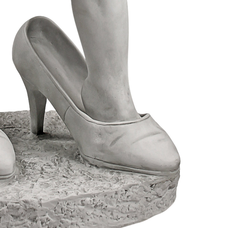 Design Toscano Hillary in Heels Garden Girl Statue & Reviews | Wayfair
