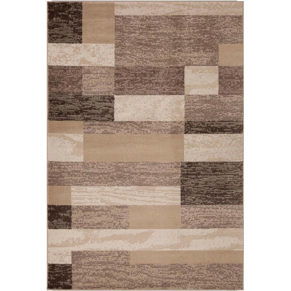 Wrought Studio Elwine Mid-Century Modern Contemporary Indoor Area Rug ...