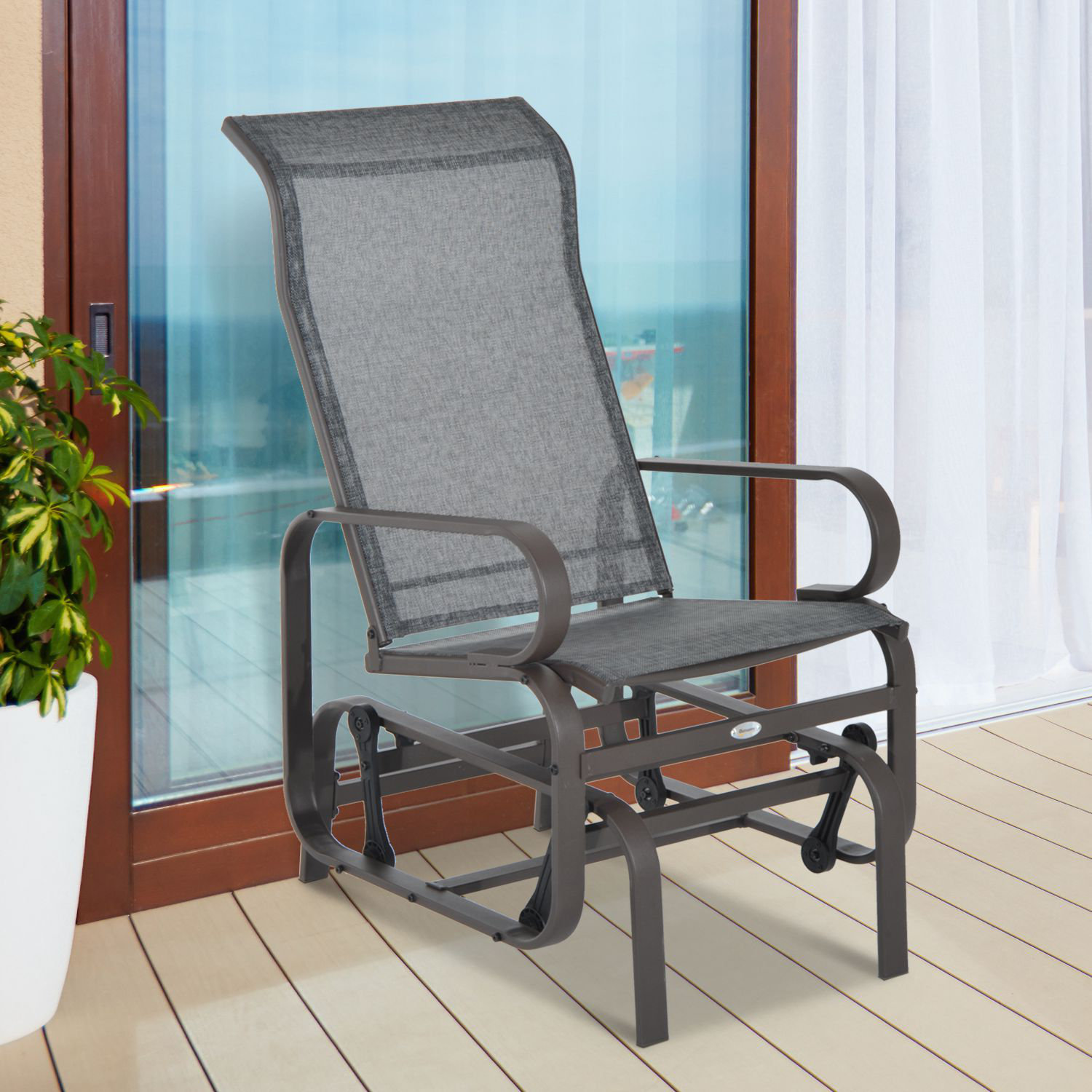 Sol 72 Outdoor™ Yessenia Outdoor Glider Chair, Gliders for Outside ...