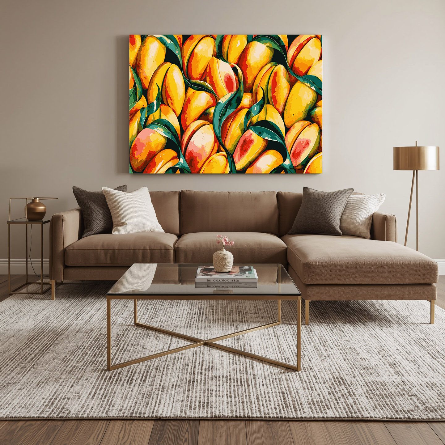 Red Barrel Studio® Fruit Mango Ataulfo Yellow Canvas Wall Art | Wayfair