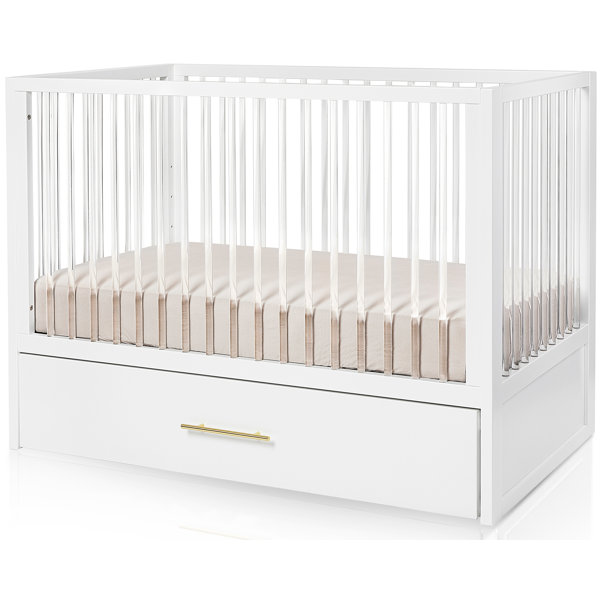 Roca HushCrib 3-in-1 Convertible Crib with Trundle, Toddler Bed, Daybed ...