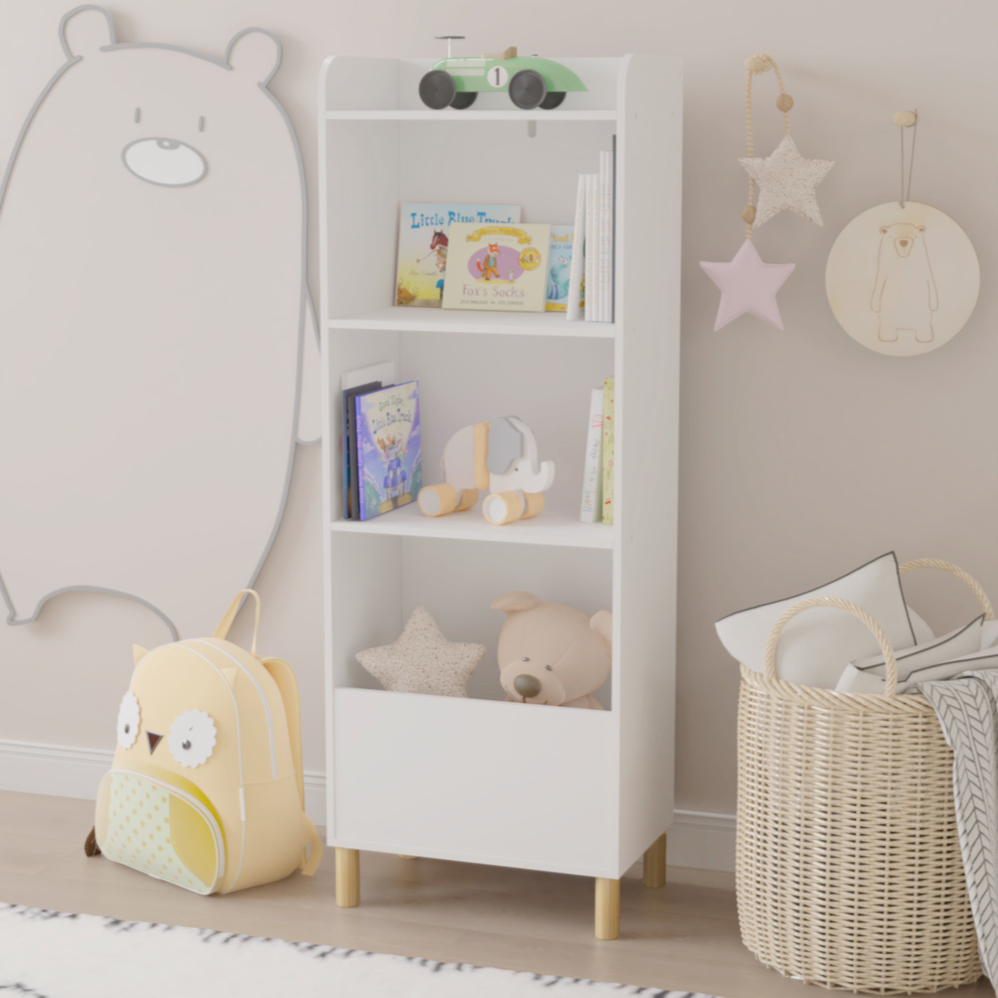 Isabelle & Max™ Kids 4-Tier Bookcase, Children's Book Display ...