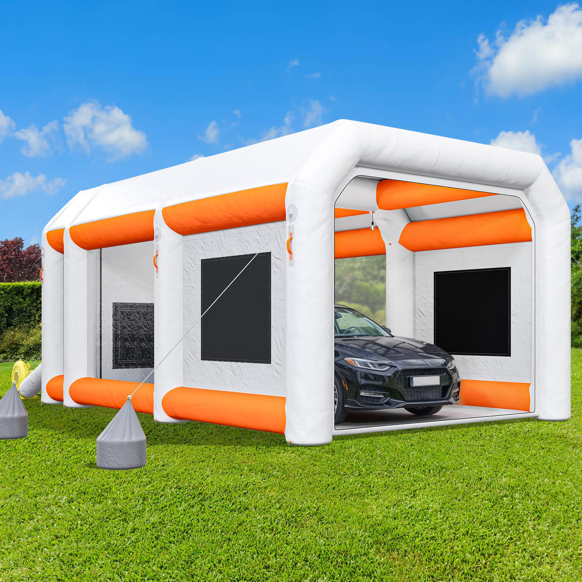 Edrosie Inc Portable Inflatable Paint Booth with Air Filtration System ...