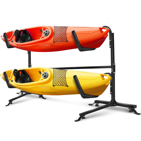 Beachcrest Home Marcie Freestanding Kayak Storage Rack, Heavy Duty ...