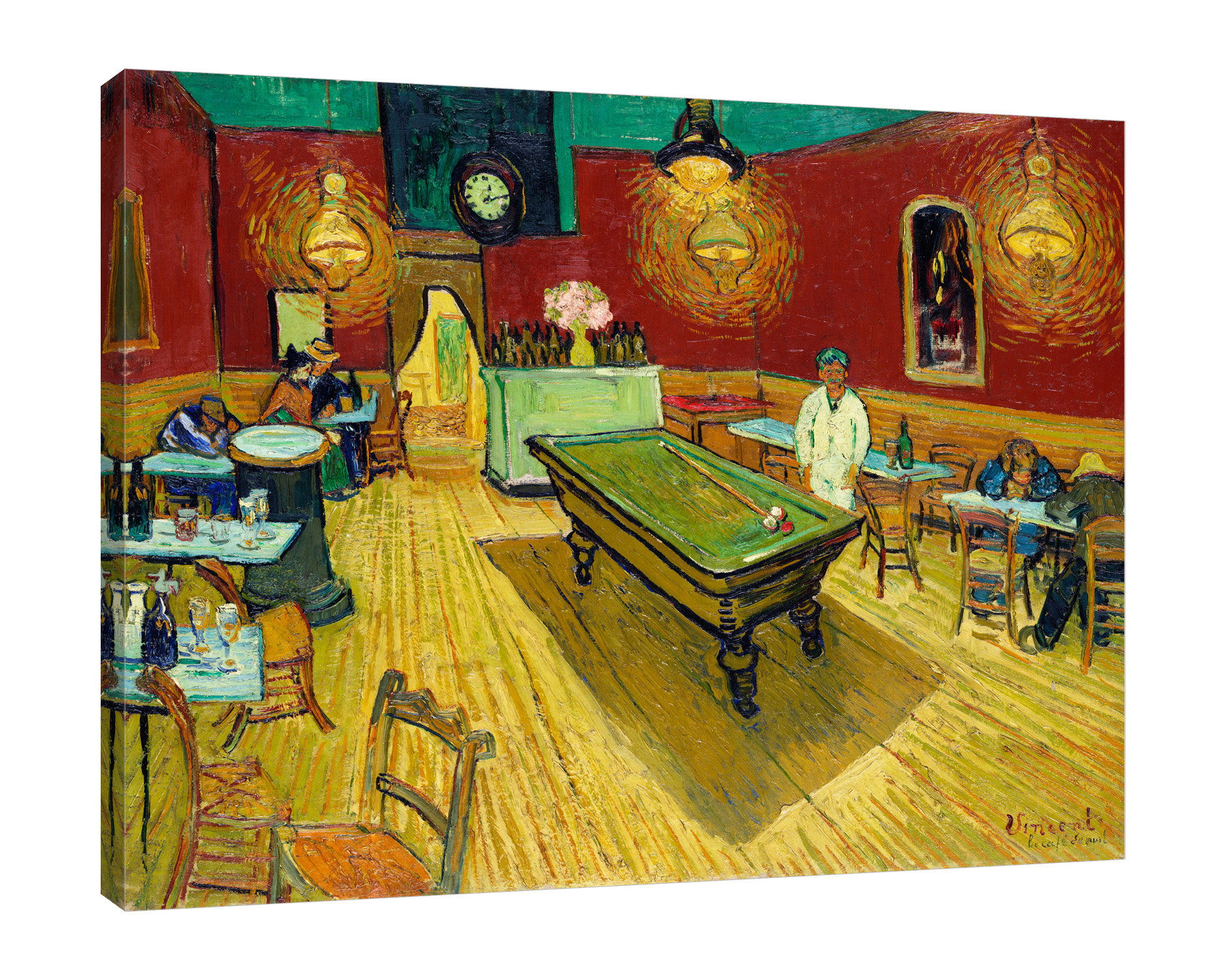 Jaxson Rea Le Café de Nuit by Vincent Van Gogh - Wrapped Canvas Print ...