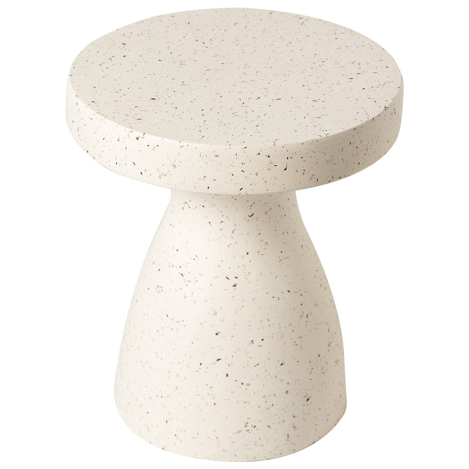 Ivy Bronx 16" Wide Round Side Table In Fiberstone With Hourglass ...