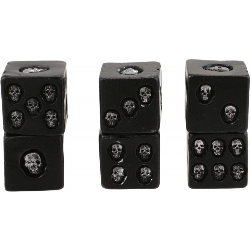 The Holiday Aisle® Cube Skull Face Gaming Dice Collectible Set | Wayfair