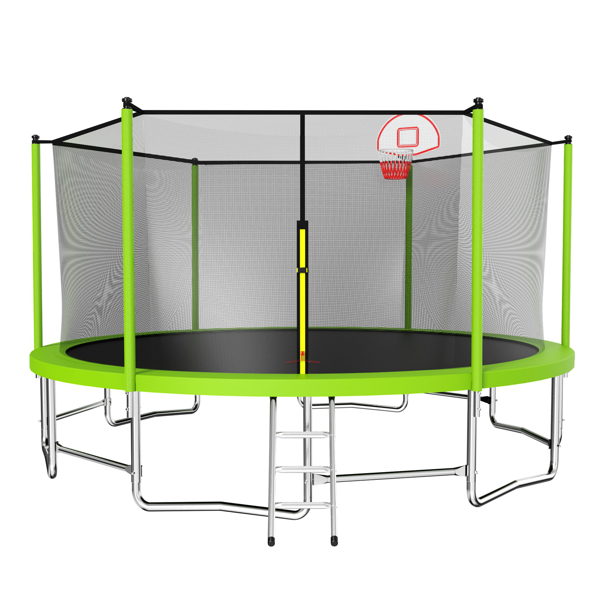 Creationstry Spacious Design Trampoline Solid Base Structure, Safety ...
