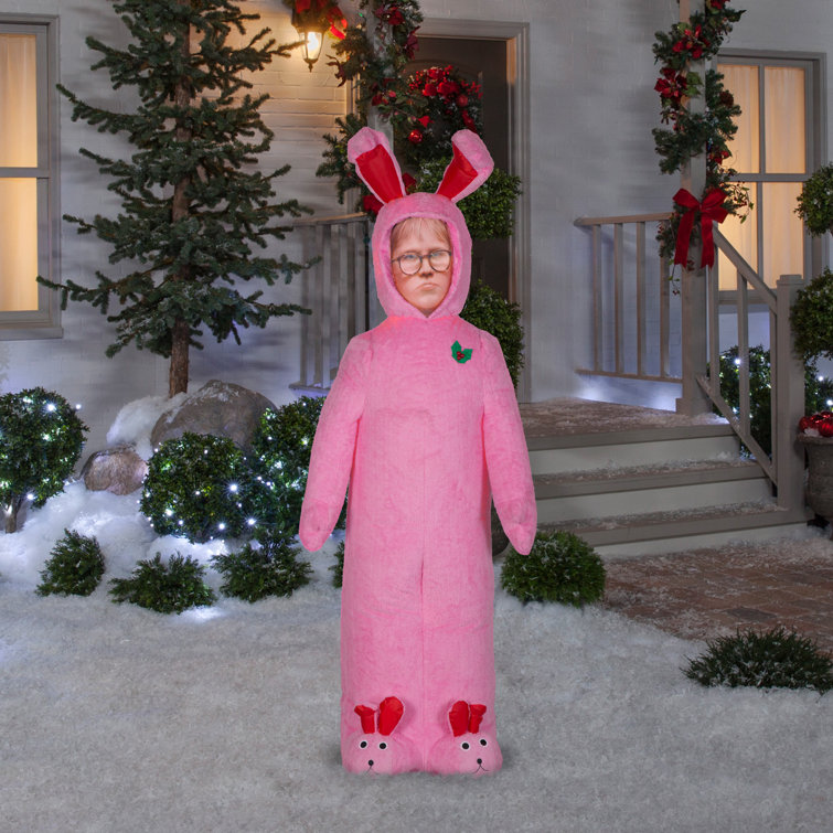 Gemmy Industries Photorealistic Airblown-Mixed Media-Ralphie w/Pink ...