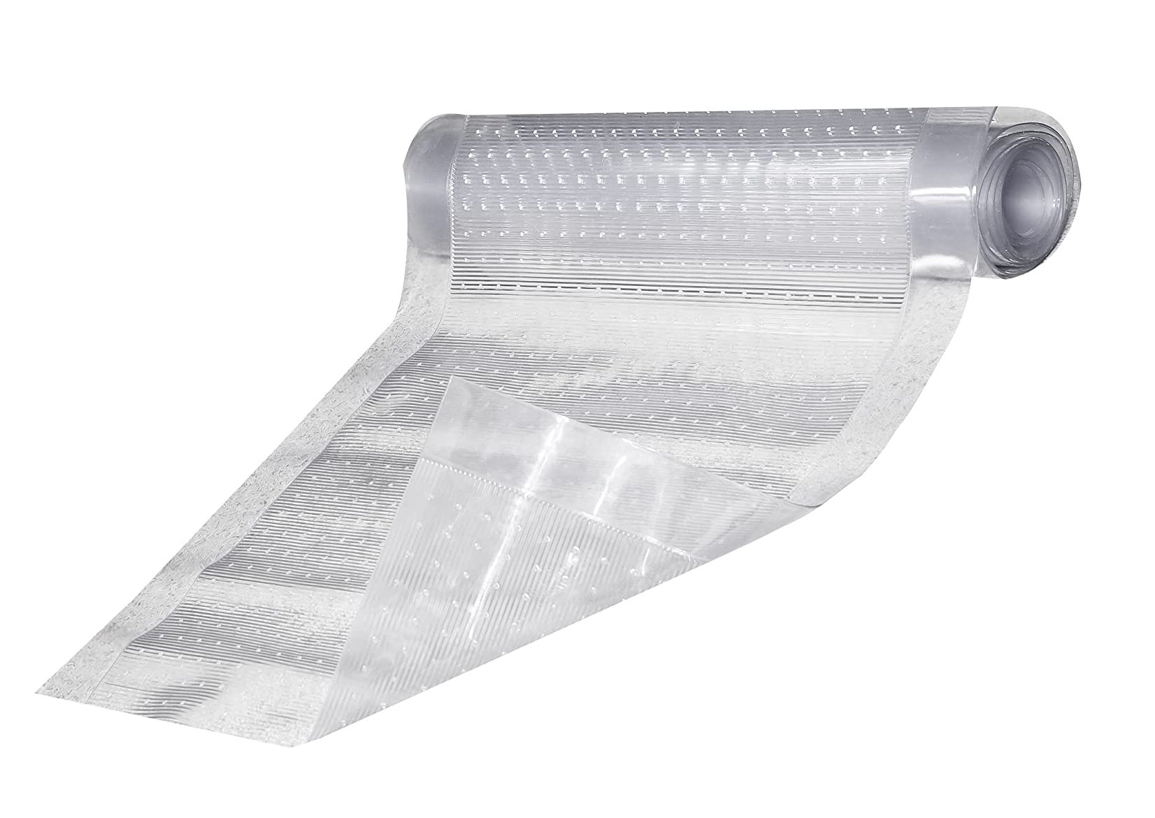 Symple Stuff Alycia Machine Made Flatweave Vinyl Area Rug in Clear ...