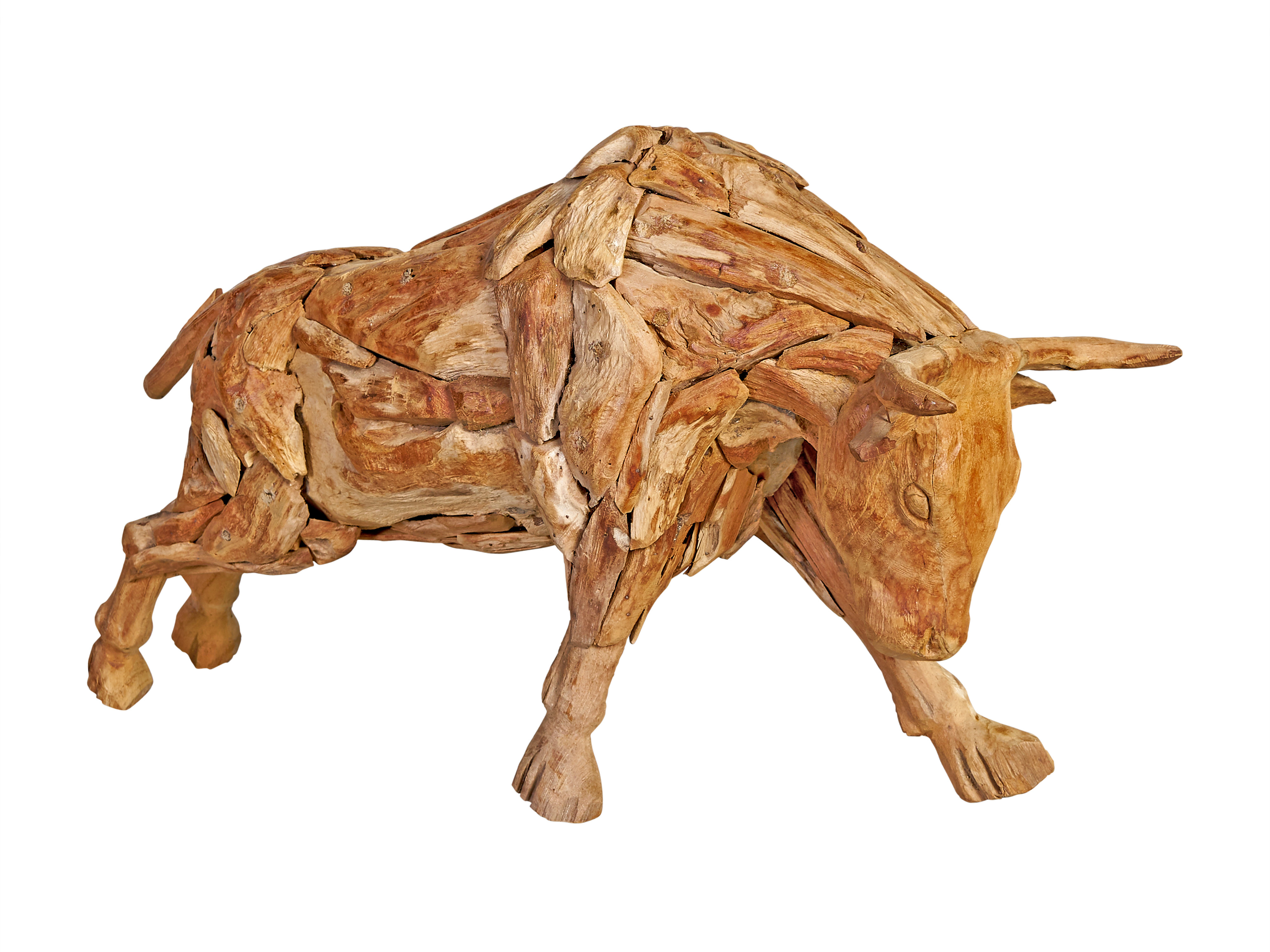 Natur Pur Bradshaw Max Teak Bull | Wayfair.co.uk