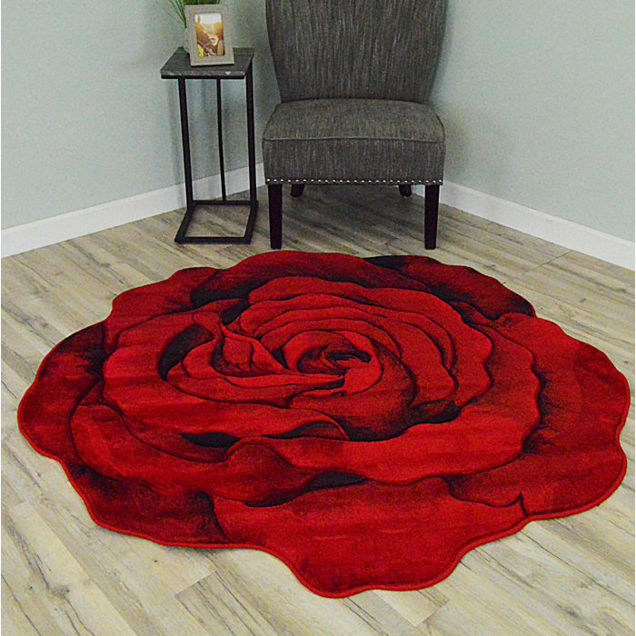 Winston Porter Baseeth Floral Rug & Reviews | Wayfair