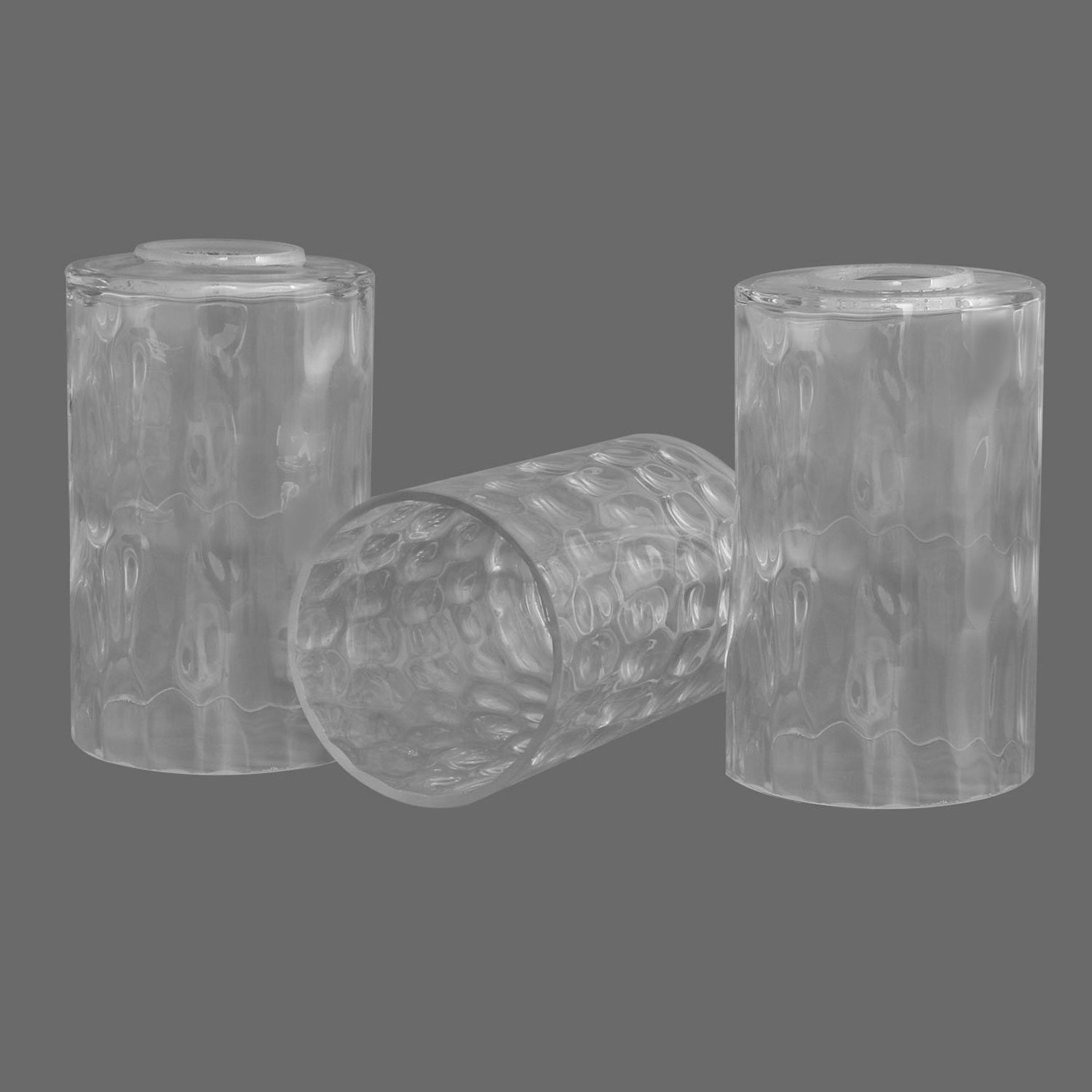 Anmytek Water Ripple Cylinder 3.5" Glass Hammered Shade | Wayfair