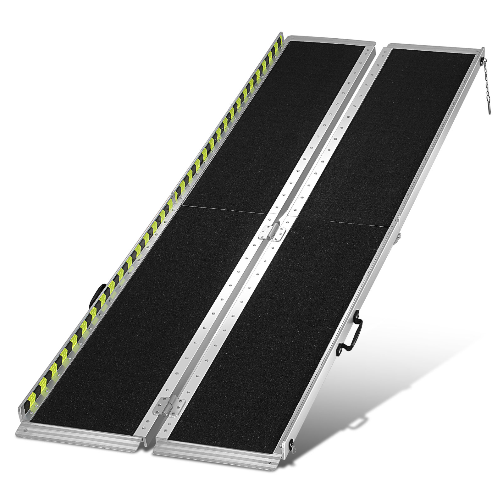 Magshion Aluminum Wheelchair Ramp Non-Skid 800 Lbs Capacity Foldable ...
