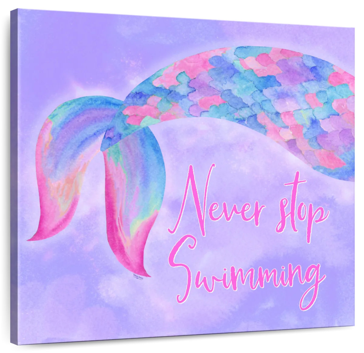 Elephant Stock Mermaid Life II Pink Purple | Wayfair