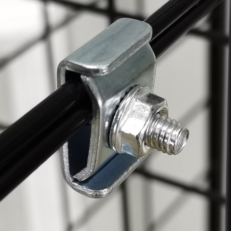 Rebrilliant Four-Sided Gridwall Display Rack Black 33.5X33.5X70" 3X4 ...