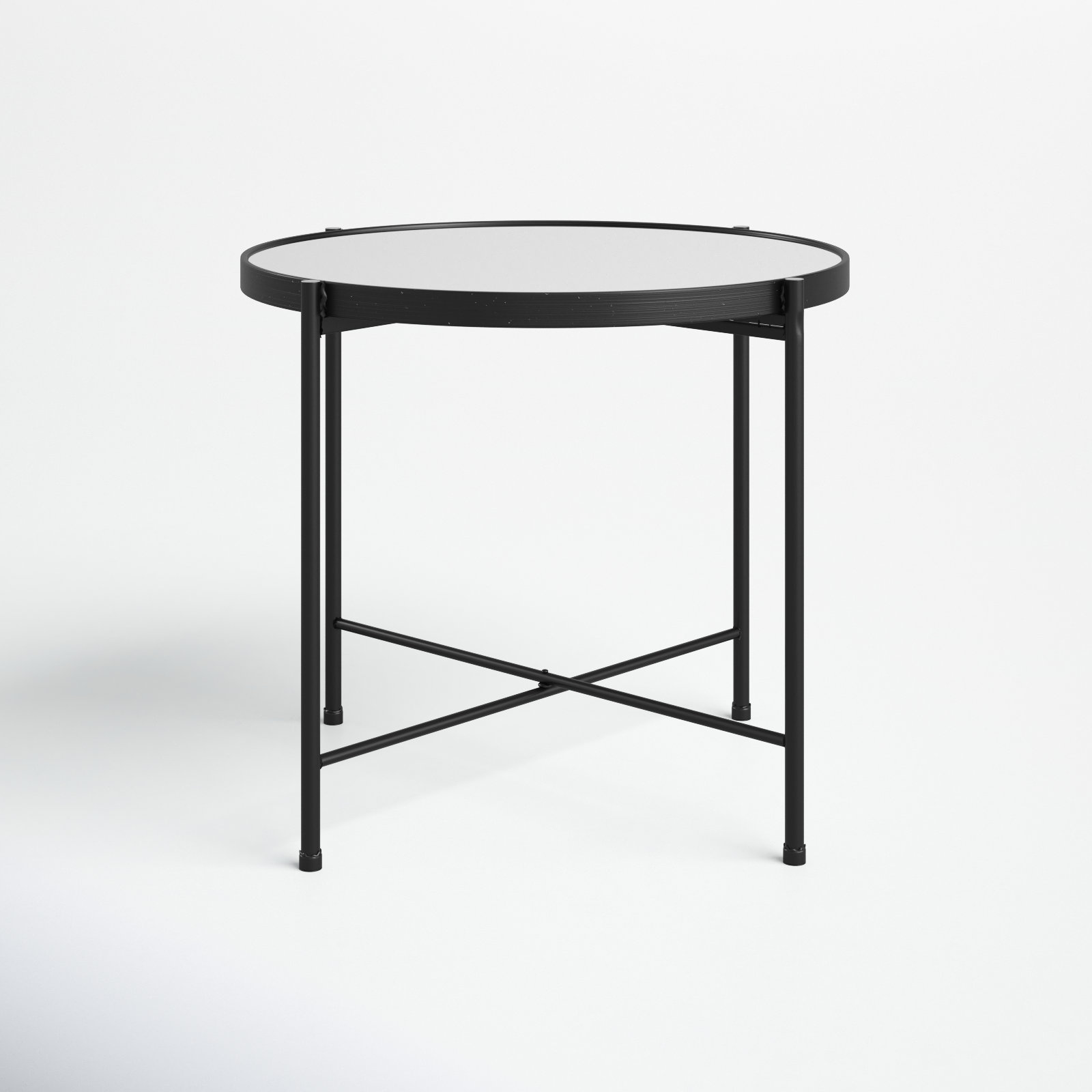 Birch Lane™ Rudy Tray Top Cross Legs End Table | Birch Lane