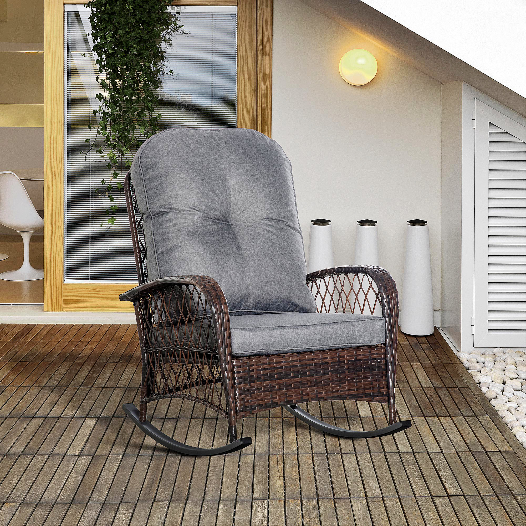 Bay Isle Home™ Atreju Steel Rocking Chair | Wayfair