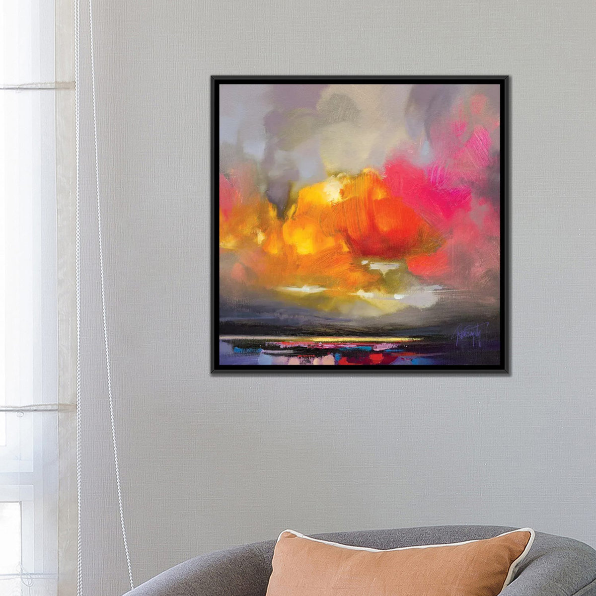 East Urban Home Rose Cumulus Study II Print on Canvas | Wayfair