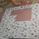 ES Stone 4" x 2" Ming Green Leaf Pattern Marble Novelty Mosaic Tile ...