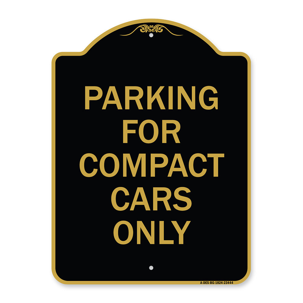 Signmission Designer Series Sign - Parking For Compact Cars Only ...