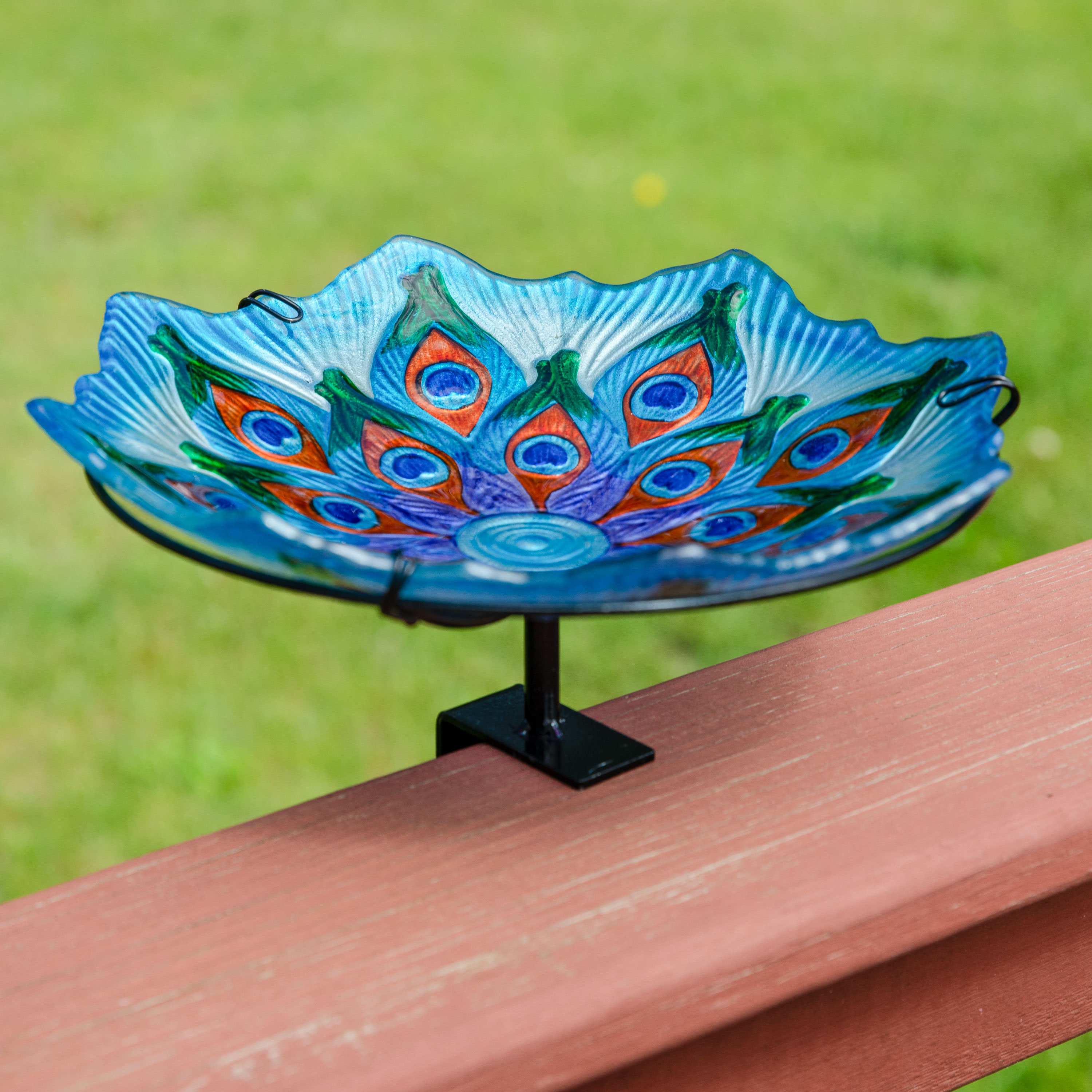 Winston Porter Rex Glass Birdbath | Wayfair