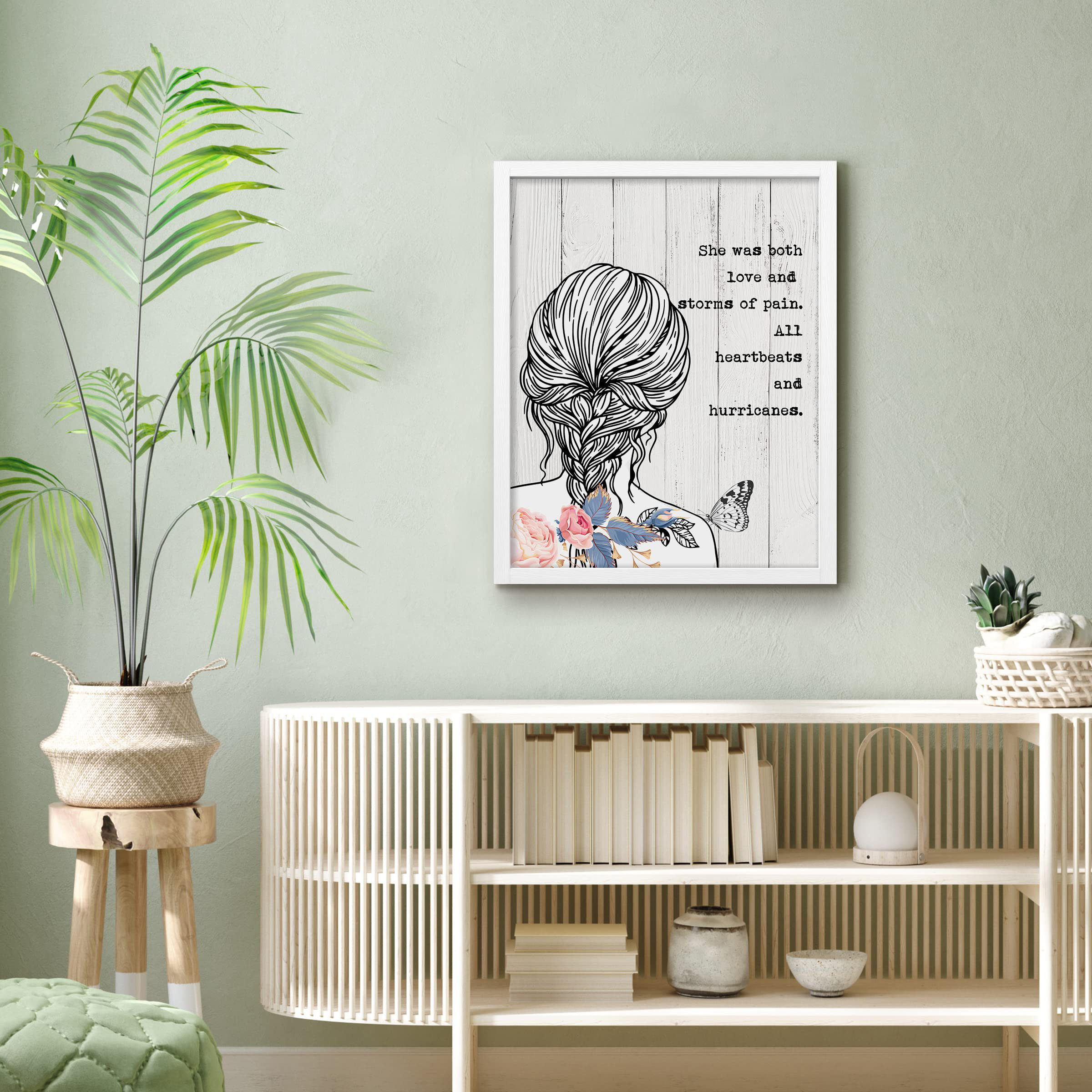 SIGNLEADER " She Was Both Love And Storms Of Pain Board Minimalism ...